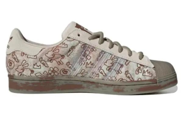 Adidas Melting Sadness X Superstar Allover Graphics Sneakers