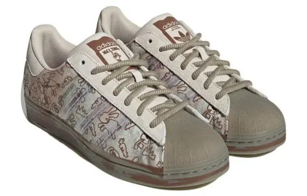 Adidas Melting Sadness X Superstar Allover Graphics Sneakers