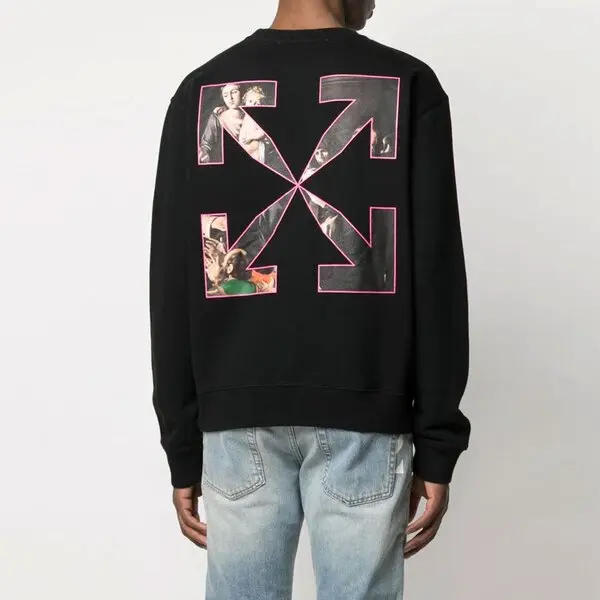 Off-White Arrows Motif Crewneck Sweatshirt