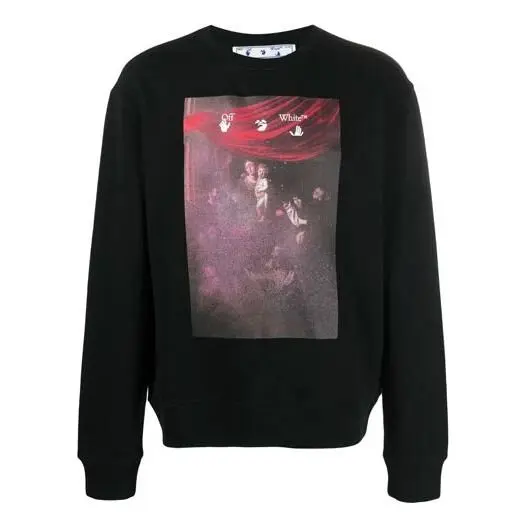 Off-White Arrows Motif Crewneck Sweatshirt - Black