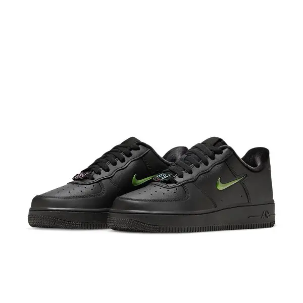 Nike Force 1 Low Lace Up Sneakers - Black/multi-color