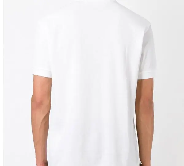 Play Comme Des Garcon Polo Red Emblem - White