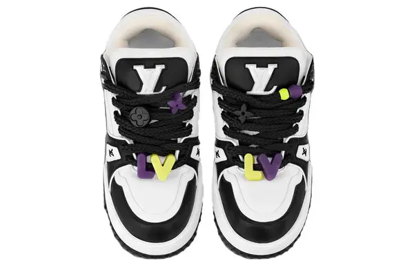 LOUIS VUITTON Trainer Maxi Sneakers - Black/white/yellow