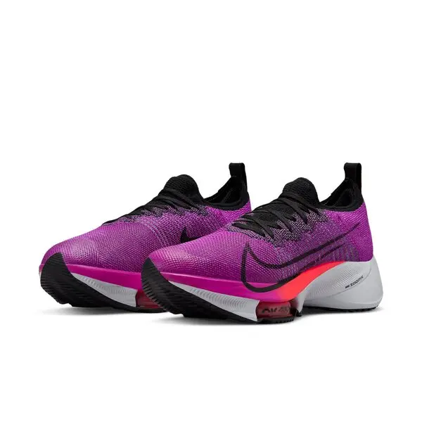 Nike Zoom Tempo Next% Flyknit Running Shoes - Hyper Violet/black/flash Crimson