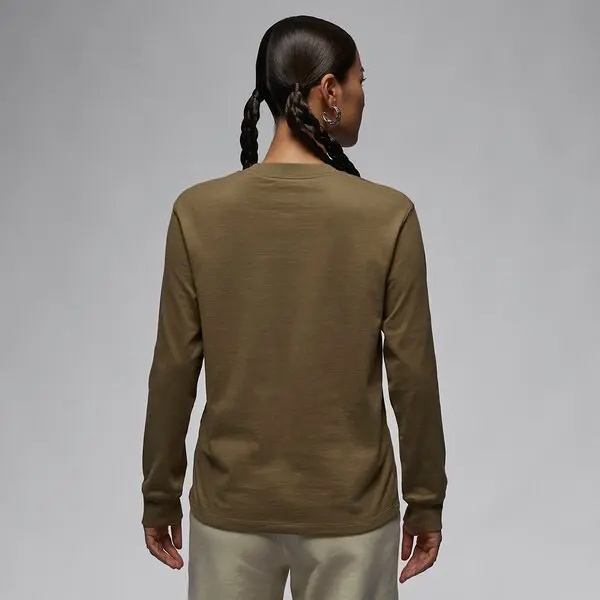 JORDAN X Nike Long-sleeve Graphic T-shirt - Olive Green