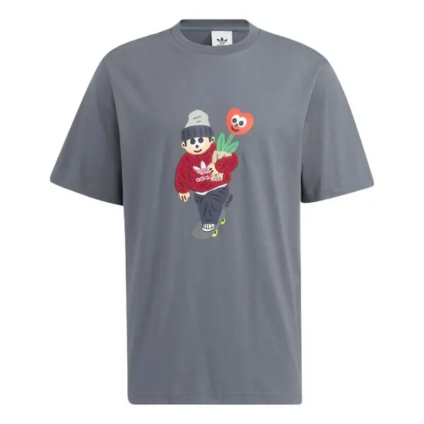Adidas Originals X Charr Morita Crossover Valentine's Day Tee 'grey - Default Color