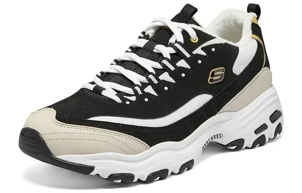 Sketchers D'lites Sneakers - Black/beige/white