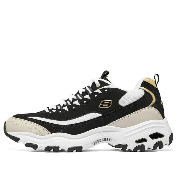Sketchers D'lites Sneakers - Black/beige/white