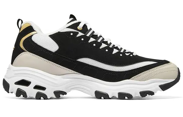 Sketchers D'lites Sneakers - Black/beige/white