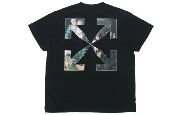 Off-White Caravaggio Painting Short Sleeve T-shirt - Black