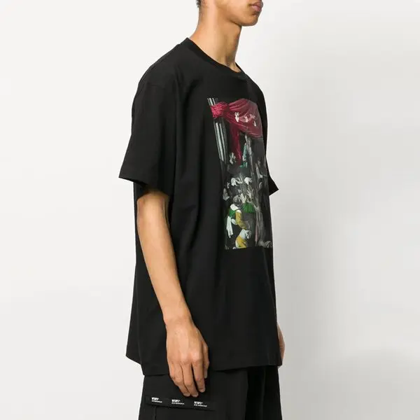 Off-White Caravaggio Painting Short Sleeve T-shirt - Black