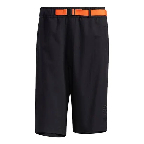 Adidas Sports Shorts With Belt Detail - Black