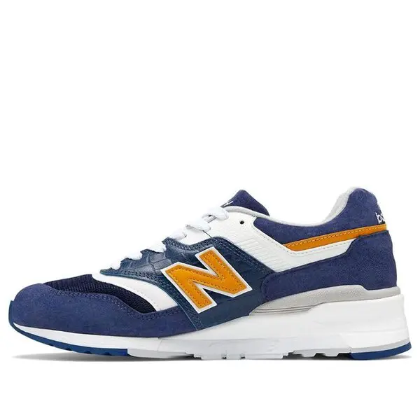 NEW BALANCE 997 Made In Usa "navy Mustard" Sneakers - Blue/yellow