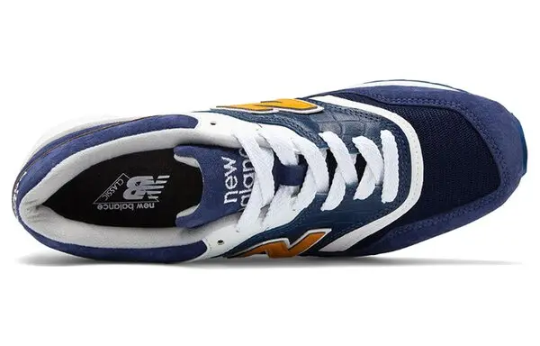 NEW BALANCE 997 Made In Usa "navy Mustard" Sneakers - Blue/yellow