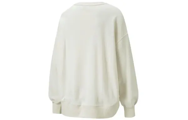 PUMA Logo Embroidery Round-neck Sweatshirt