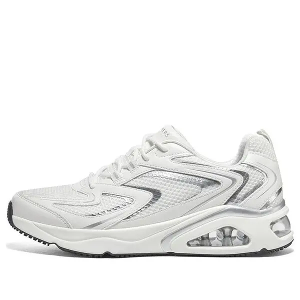 Sketchers Tres-air Vision Airy Athletic Shoes - White/silver