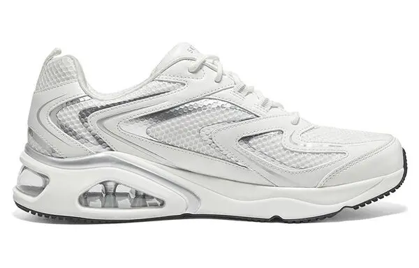 Sketchers Tres-air Vision Airy Athletic Shoes - White/silver