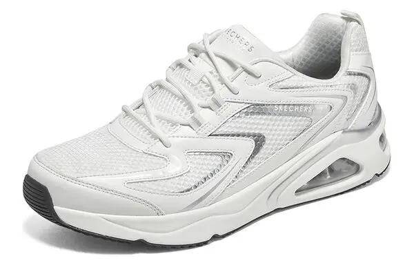 Sketchers Tres-air Vision Airy Athletic Shoes - White/silver