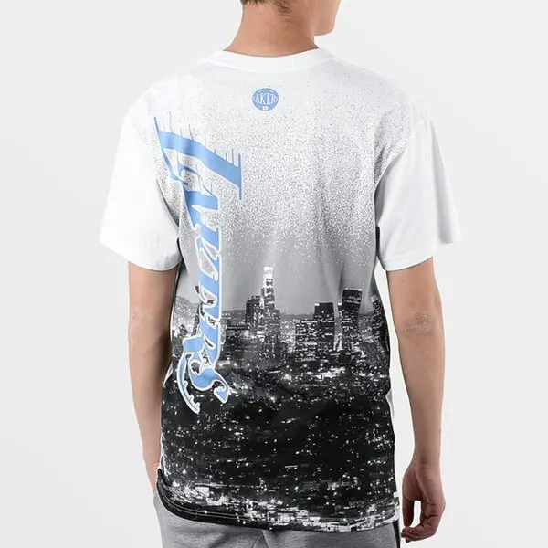Nike Los Angeles Lakers Back Printing Sports Short Sleeve - White