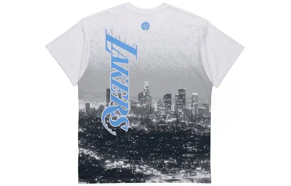 Nike Los Angeles Lakers Back Printing Sports Short Sleeve - White