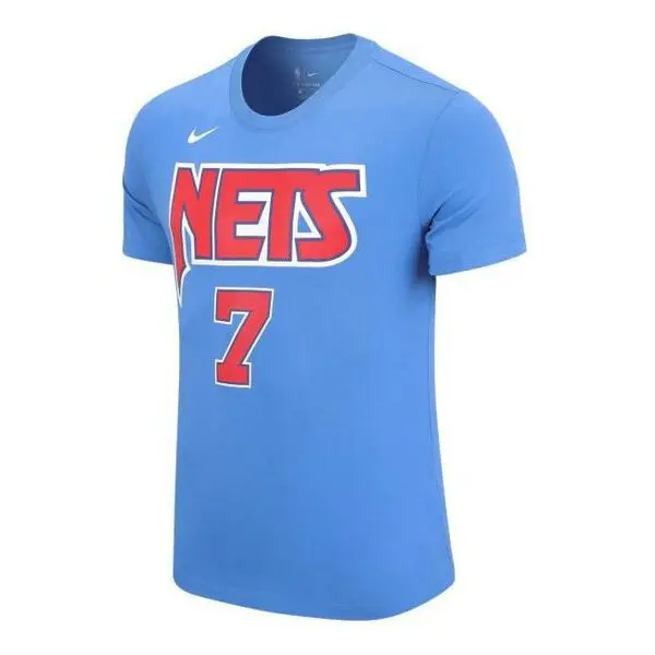 Nike Brooklyn Nets Durant Classic Athleisure Casual Sports Short Sleeve Blue T-shirt - Multi-color