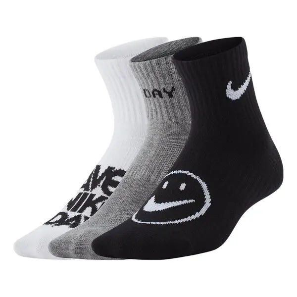 Nike Lightweight Crew Socks - Black/white/grey