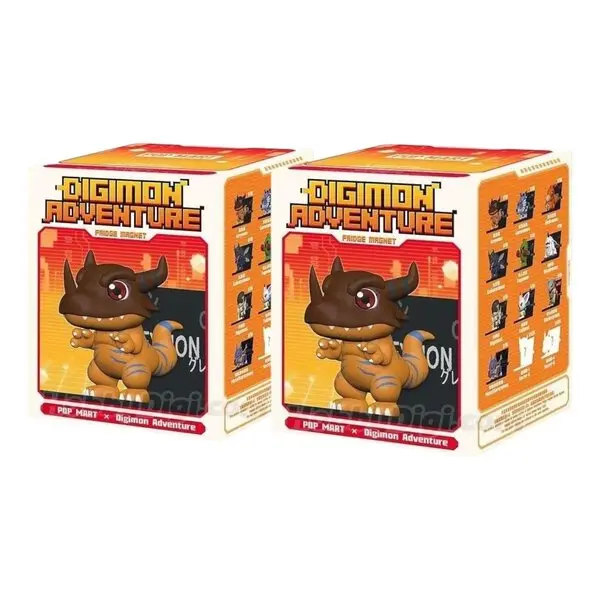 POP MART Digimon Fridge Magnet Sealed Case
