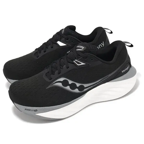 Saucony Triumph 22 Wide Athletic Sneakers - Black
