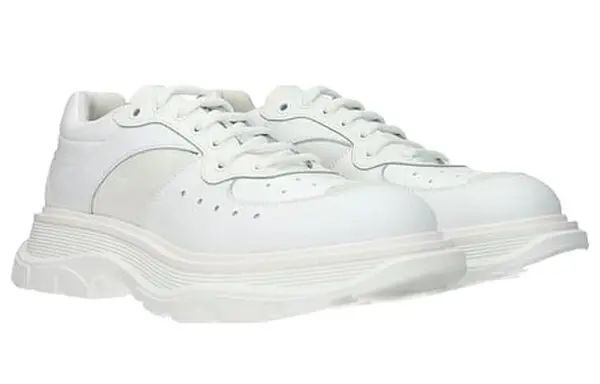 Alexander McQueen Tread Leather And Suede Trainers
