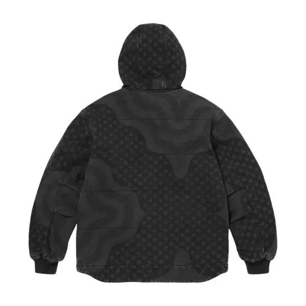 Supreme Quilted Flag Hooded Work Jacket