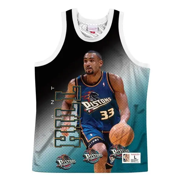 Mitchell & Ness X Nba Detroit Pistons Grant Hill #33 Jersey - Blue/black