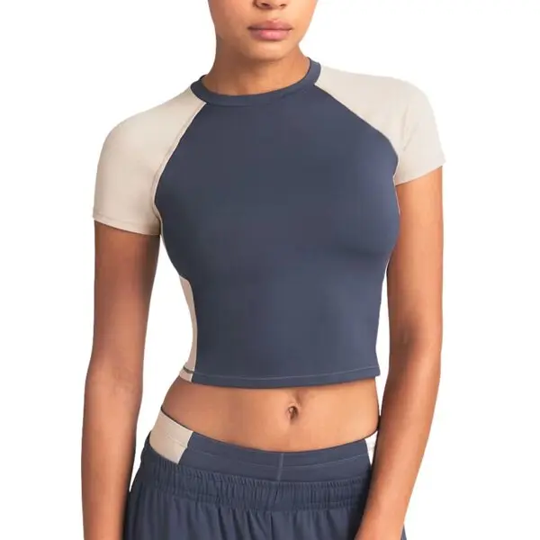 Nike X Skims Matte Shine Mix Short-sleeve Crop Top