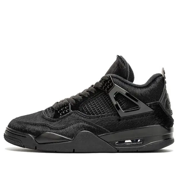 JORDAN Air 4 Retro X Olivia Kim 'no Cover' Sneakers - Black/black