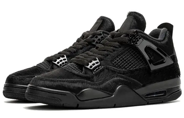 JORDAN Air 4 Retro X Olivia Kim 'no Cover' Sneakers - Black/black