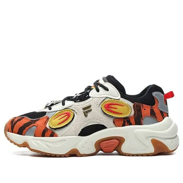 FILA FUSION Raccoon Cny Athletic Sneakers - White/orange/yellow