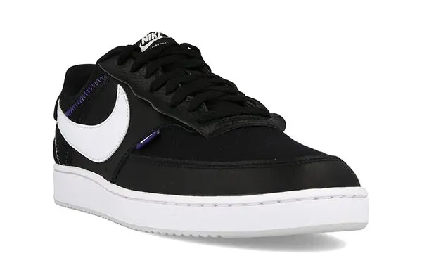 Nike Court Vision Low Premium Sneakers - Black/white