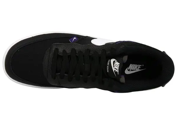 Nike Court Vision Low Premium Sneakers - Black/white