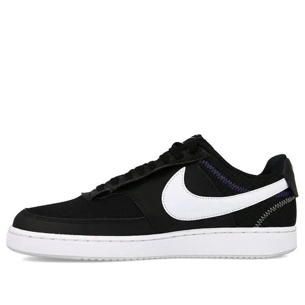 Nike Court Vision Low Premium Sneakers - Black/white