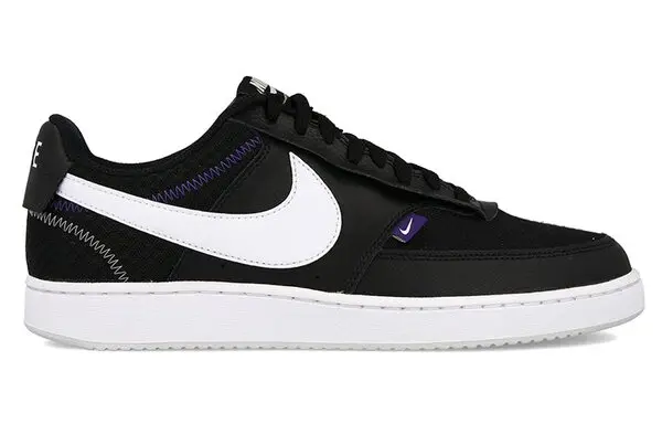 Nike Court Vision Low Premium Sneakers - Black/white
