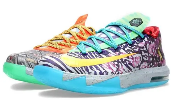 Nike Kd Vi "what The Kd" Sneakers - Purple/orange/silver