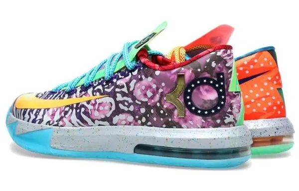 Nike Kd Vi "what The Kd" Sneakers - Purple/orange/silver