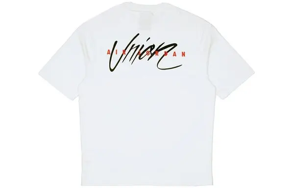 JORDAN X Union La Dunk Printing Sports Round Neck T-shirt Asia Sizing - White