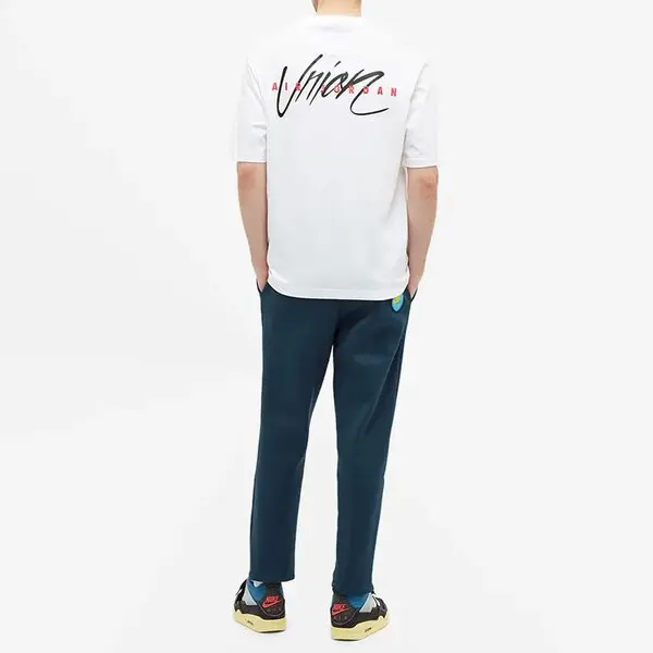 JORDAN X Union La Dunk Printing Sports Round Neck T-shirt Asia Sizing - White