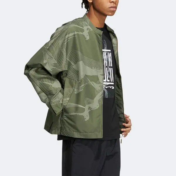 Adidas Ss22 Logo Printing Zipper Jacket - Multi-color