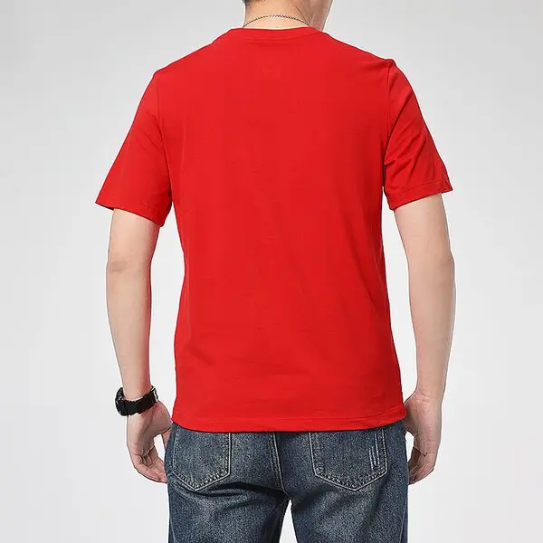 Nike Dri-fit Graphic Print Short Sleeve T-shirt - Red