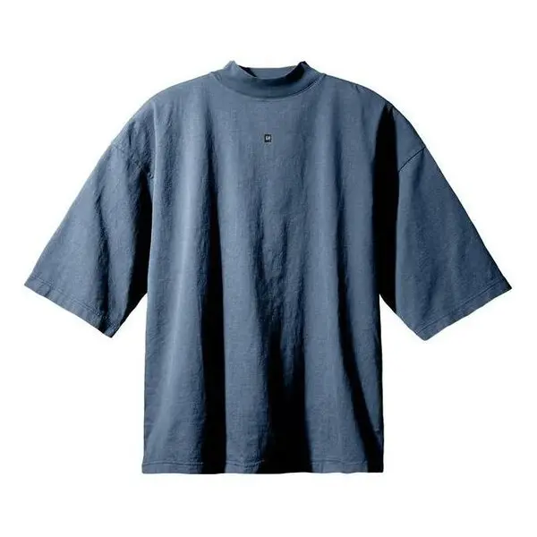 Yeezy Ss22 Logo 3/4 Sleeve Tee 'dark - Blue