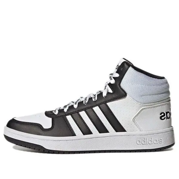 Adidas Hoops 2.0 Mid Sneakers - White/black