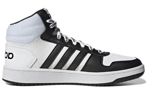 Adidas Hoops 2.0 Mid Sneakers - White/black