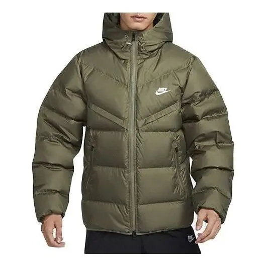 Nike Therma-fit Repel Hooded Puffer Jacket - Green