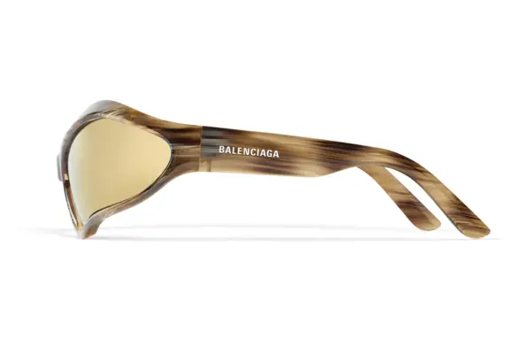 Balenciaga Fennec Oval Sunglasses - Bronze